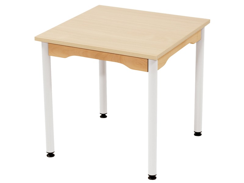 MELAMINE TABLE TOP WITH METAL LEGS MELA T1 TABLE 60x60