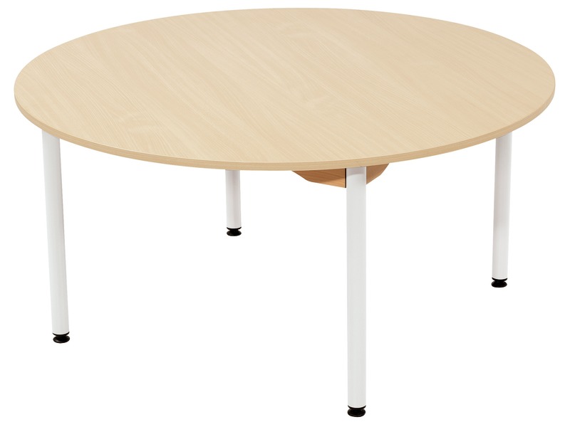 MELAMINE TABLE TOP WITH METAL LEGS MELA T3 ROUND TABLE